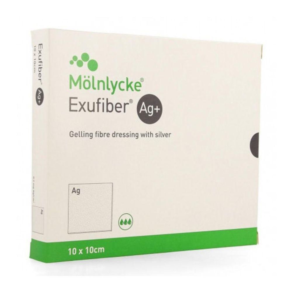 Curativo Exufiber AG 10X10cm Unidade - MedShop