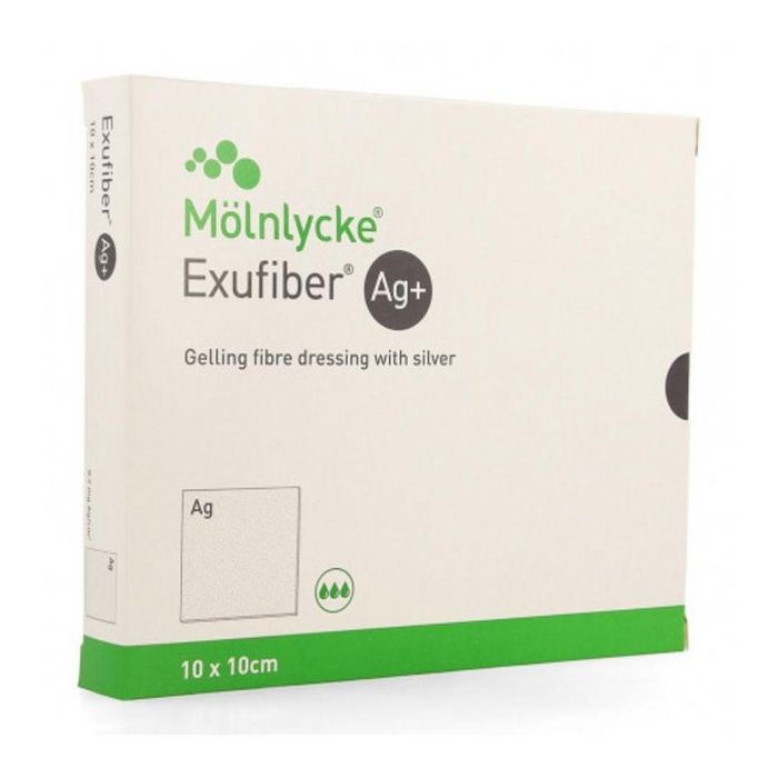 Curativo Exufiber AG 10X10cm Unidade - MedShop