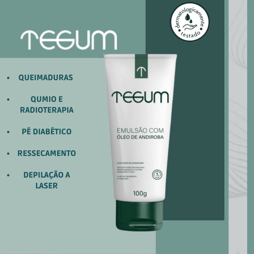 Creme Hidratante Tegum 100g - MedShop