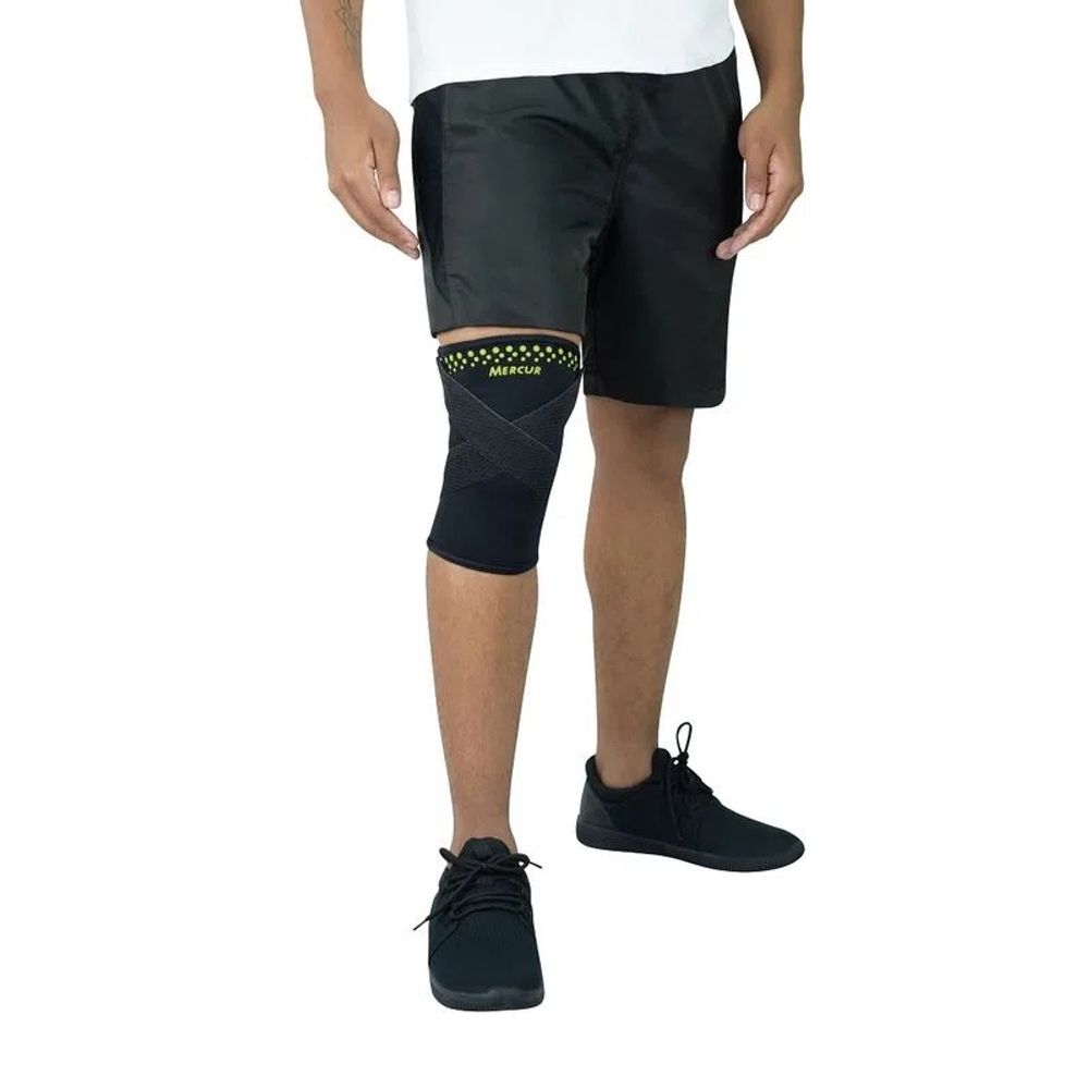 Joelheira de Termocompressão com Cintas Cruzadas - MedShop
