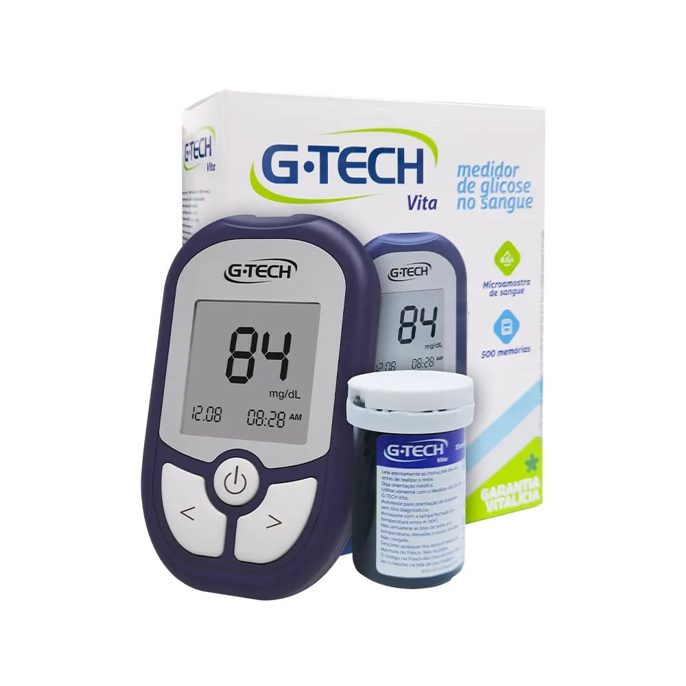 Kit Medidor de glicose G-Tech Vita - MedShop